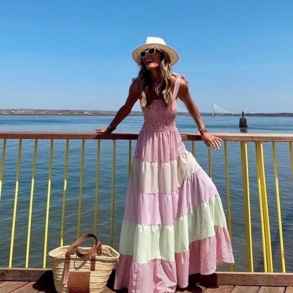 frankie & Lu | Dresses | Patchwork Maxi Dress | Poshmark